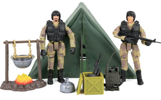 Click N' Play Military Life Camping Set 12 Piece Play Set with Accessories.
