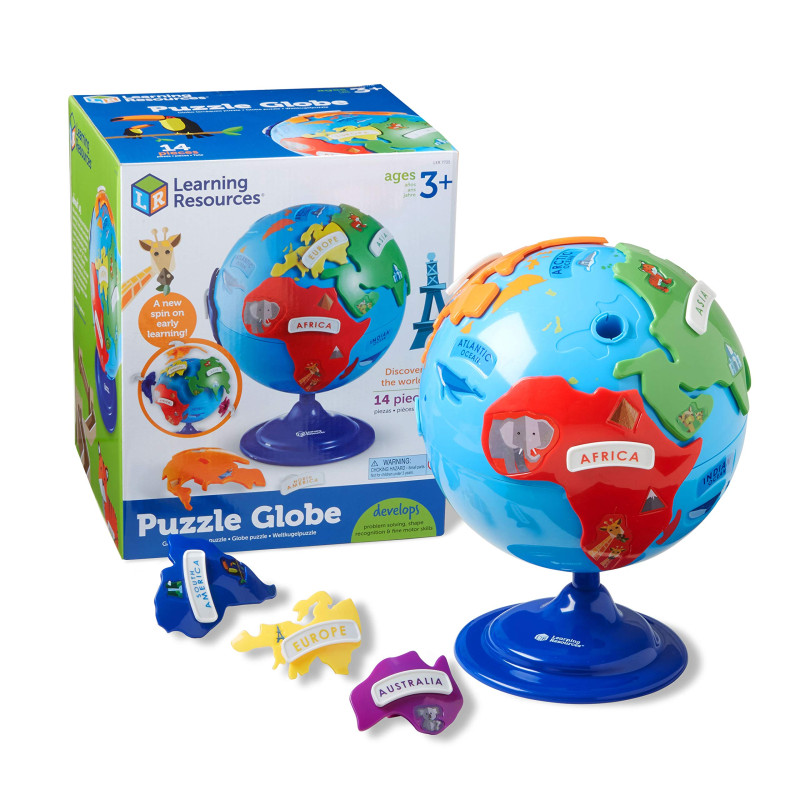 Regalo: Learning Resources Puzzle Globe 3-D Geography Puzzle - 14 ...
